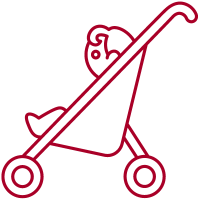 Pushchair friendly symbol - Hartlebury Castle